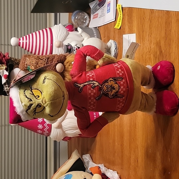 Dr. Seuss | Holiday | Nwt Santa Grinch Side Stepper Animated Plush ...
